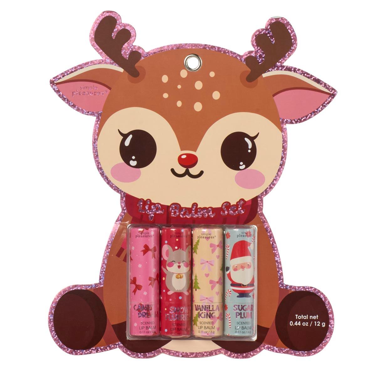 Click here for Simple Pleasures(R) Reindeer 4pc. Lip Balm Set prices
