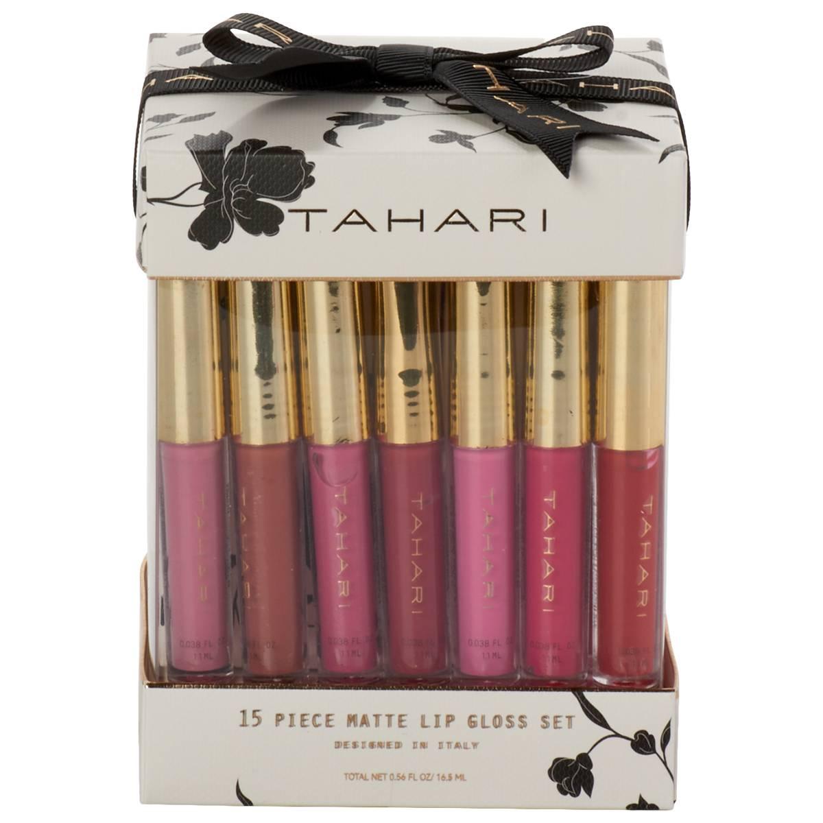 Click here for Tahari 15pc. Matte Lip Gloss Set - White/Black prices