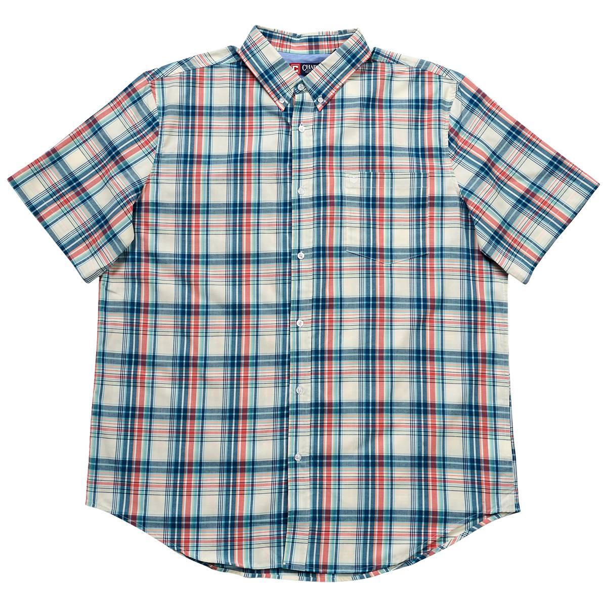 Click here for Mens Big & Tall Chaps Stretch Plaid Button Down Sh... prices