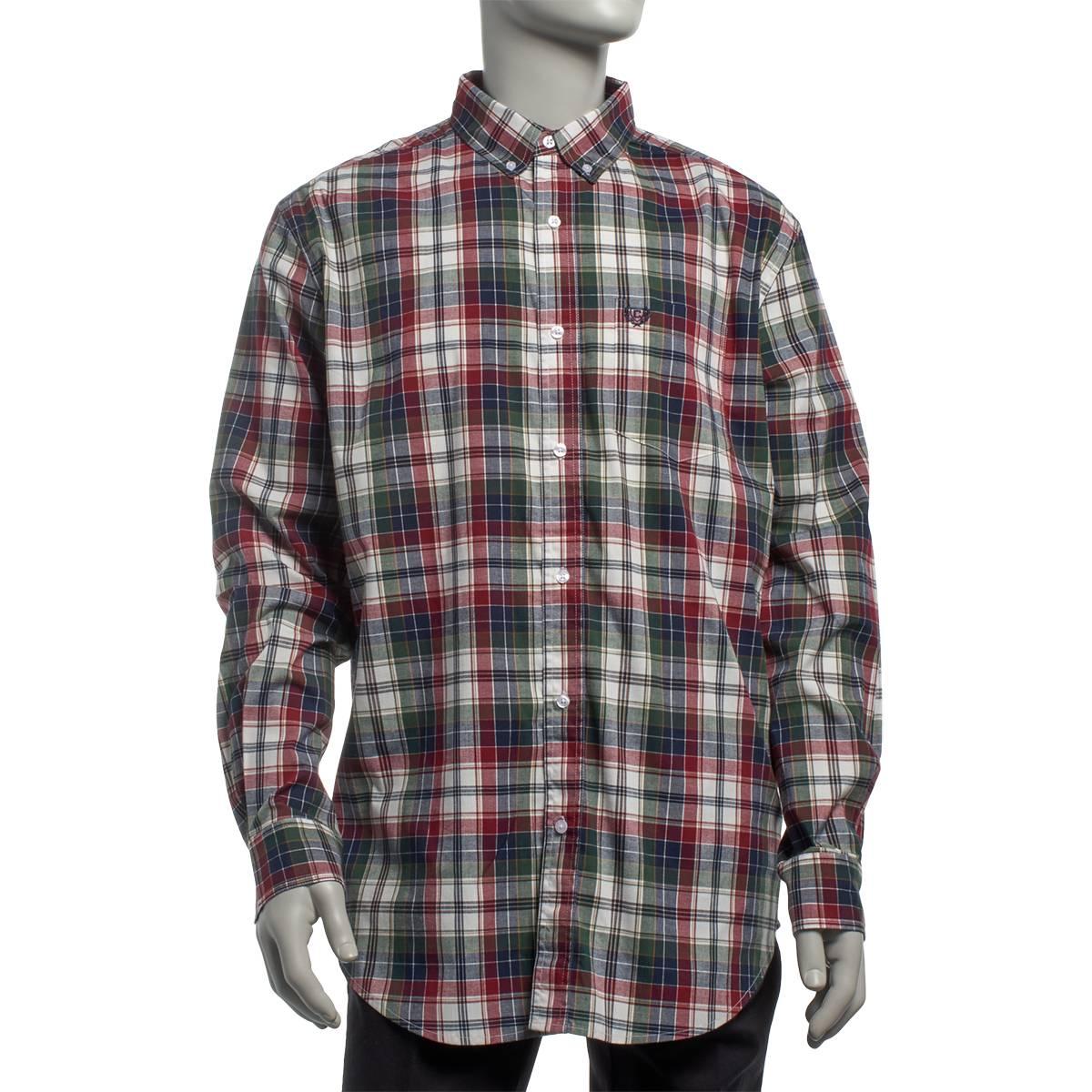Click here for Mens Big & Tall Chaps Stretch Plaid Button Down Sh... prices