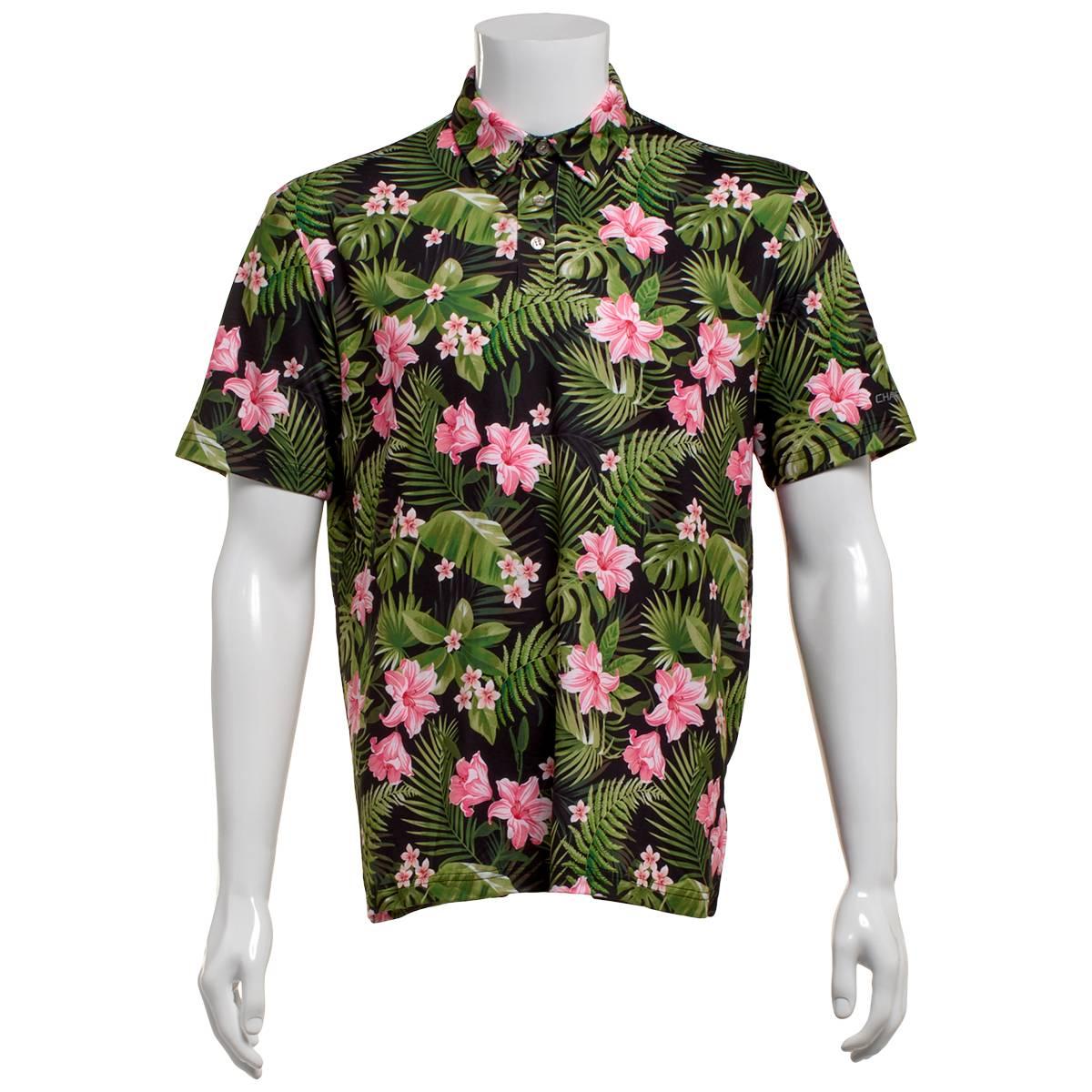 Click here for Mens Chaps Tropical Flower Performance Golf Polo prices