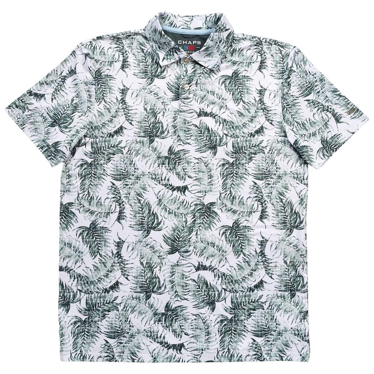 Click here for Mens Chaps Performance Leaf Short Sleeve Polo - De... prices