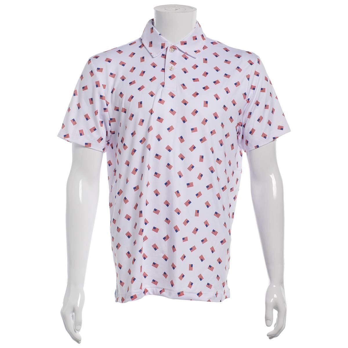 Click here for Mens Chaps U.S.A. Flags Performance Short Sleeve P... prices