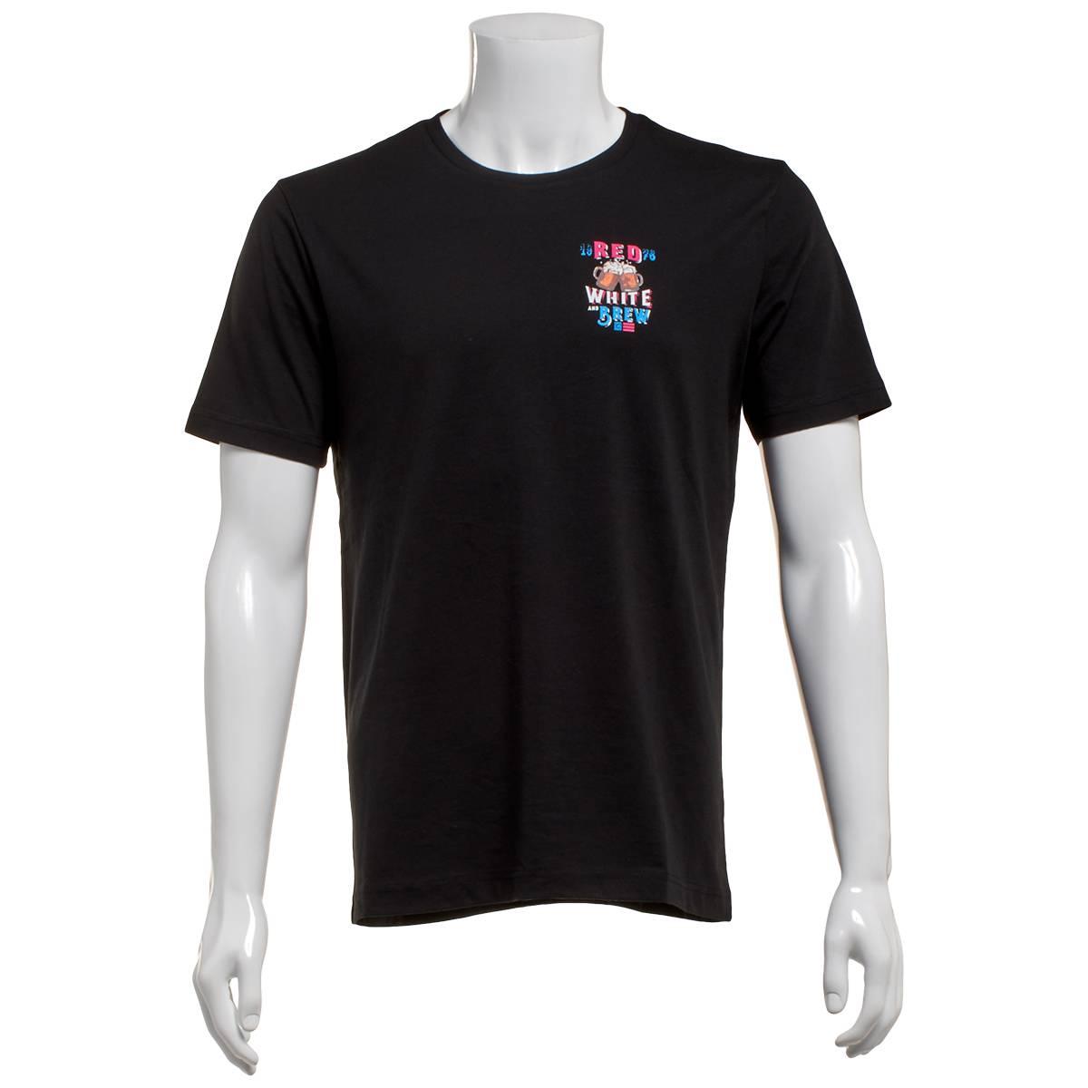 Click here for Mens Chaps Red White & Brew Short Sleeve Graphic T... prices