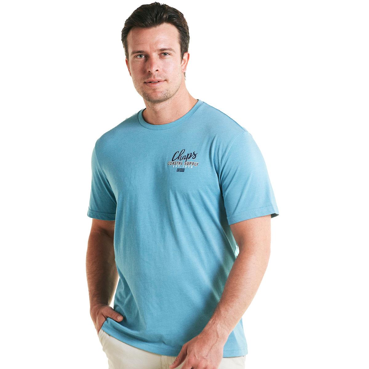 Click here for Mens Chaps Dog Short Sleeve Tee - Adriatic Blue prices