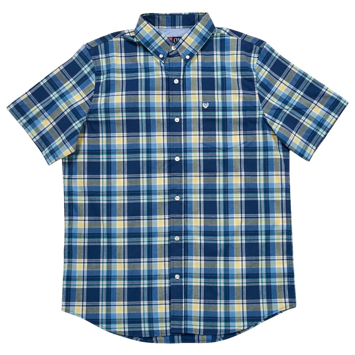Click here for Mens Chaps Plaid Short Sleeve Button Down Shirt -... prices
