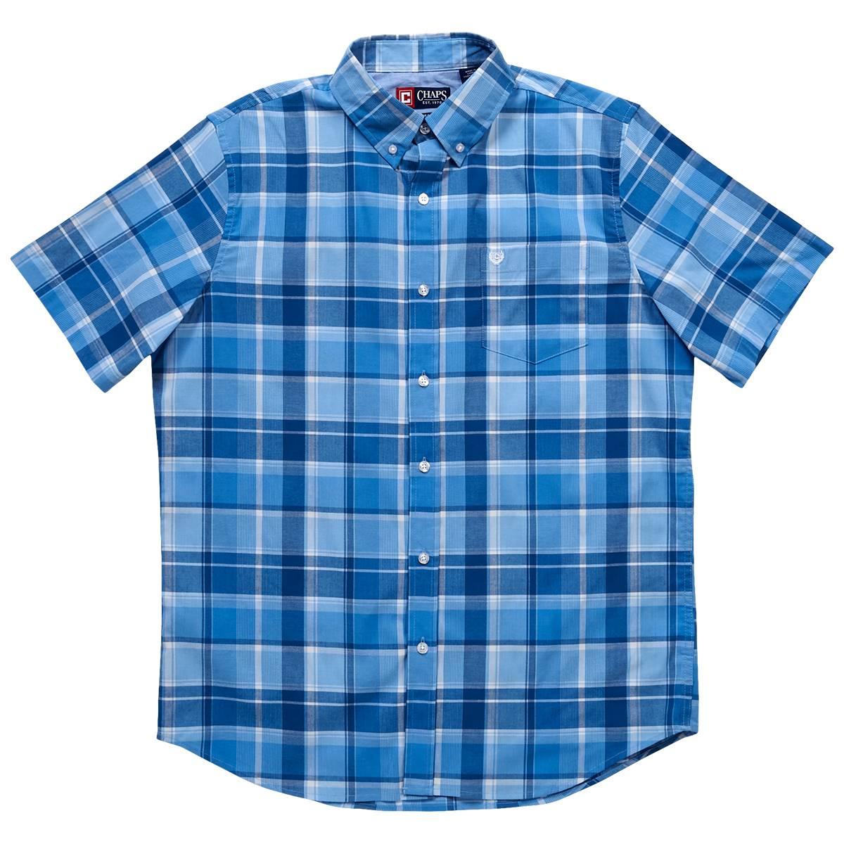 Click here for Mens Chaps Easy Care Plaid Button Down Shirt - Cer... prices
