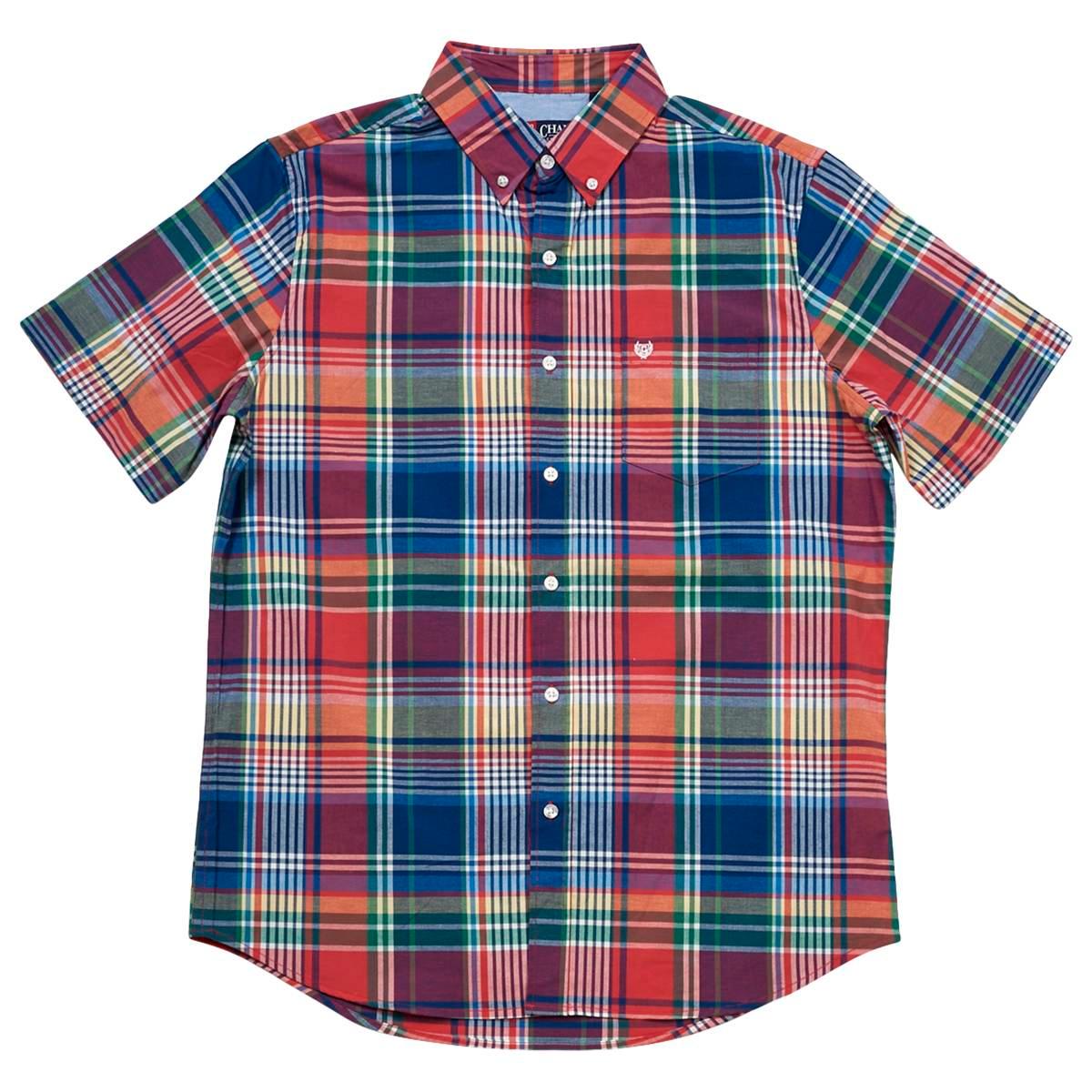 Click here for Mens Chaps Plaid Short Sleeve Button Down Shirt -... prices
