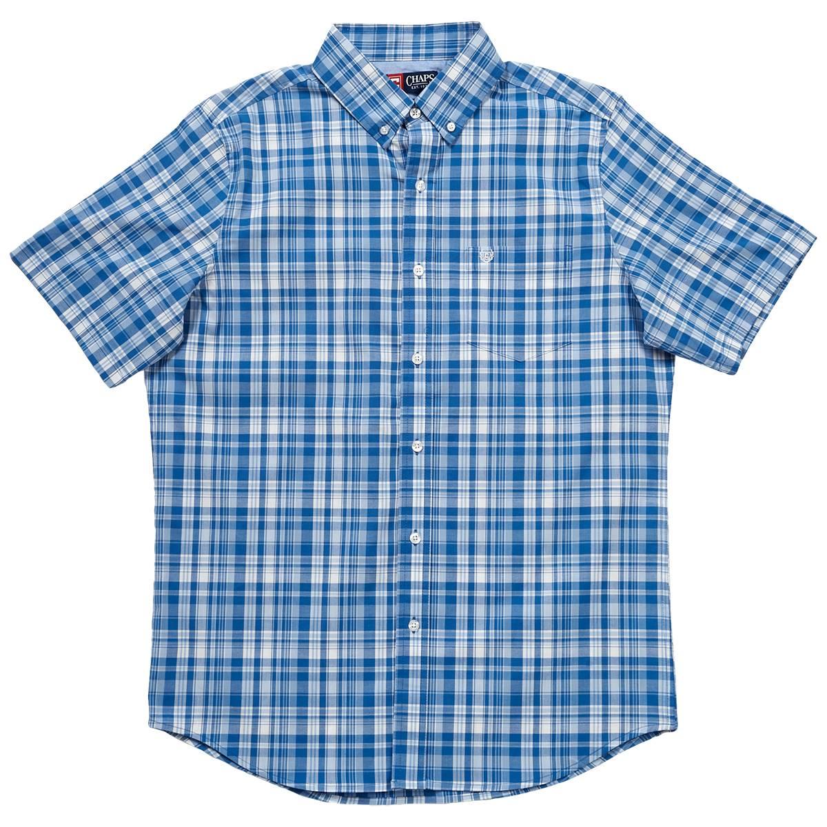 Click here for Mens Chaps Plaid Short Sleeve Button Down Shirt -... prices