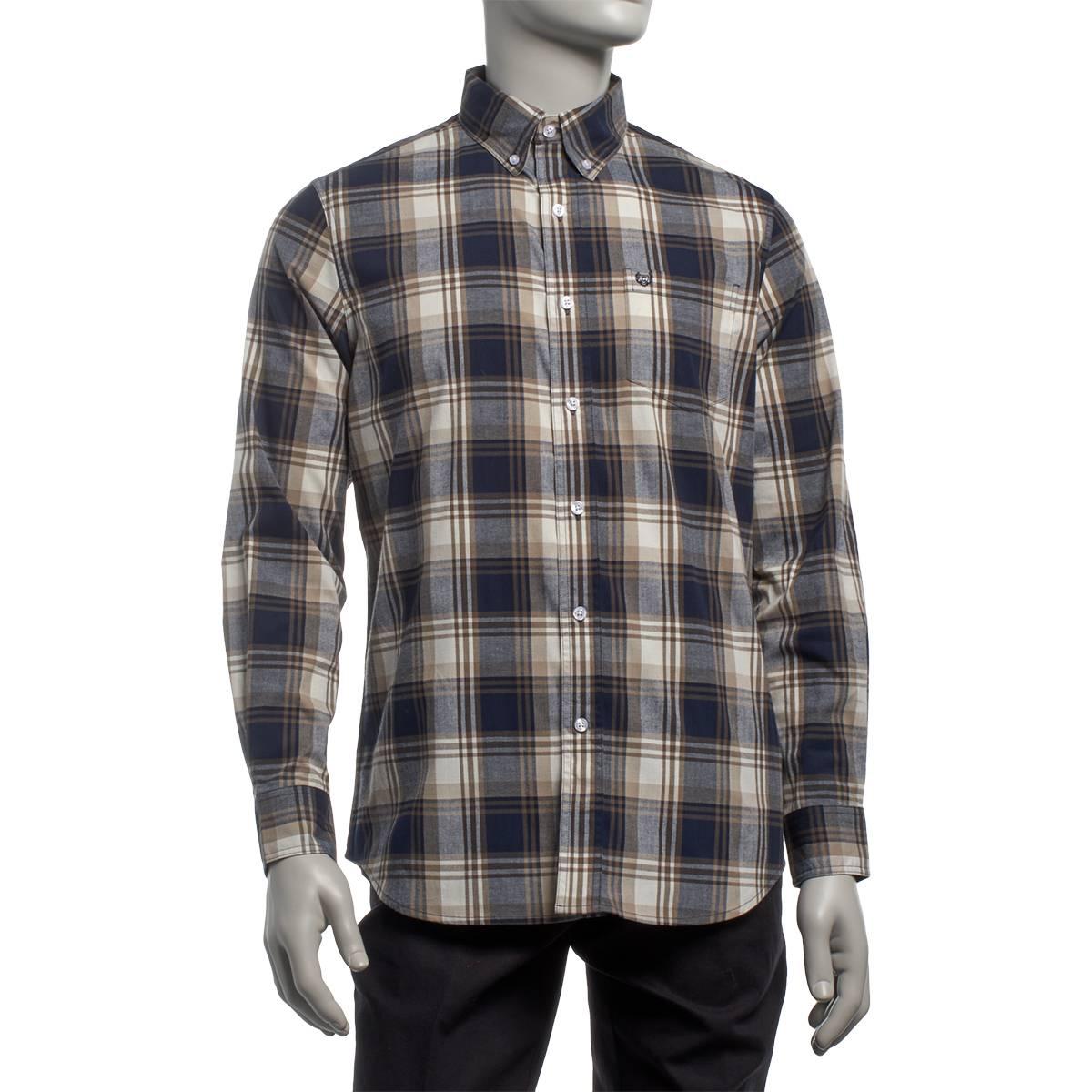 Click here for Mens Chaps Long Sleeve Plaid Button Down Shirt - C... prices
