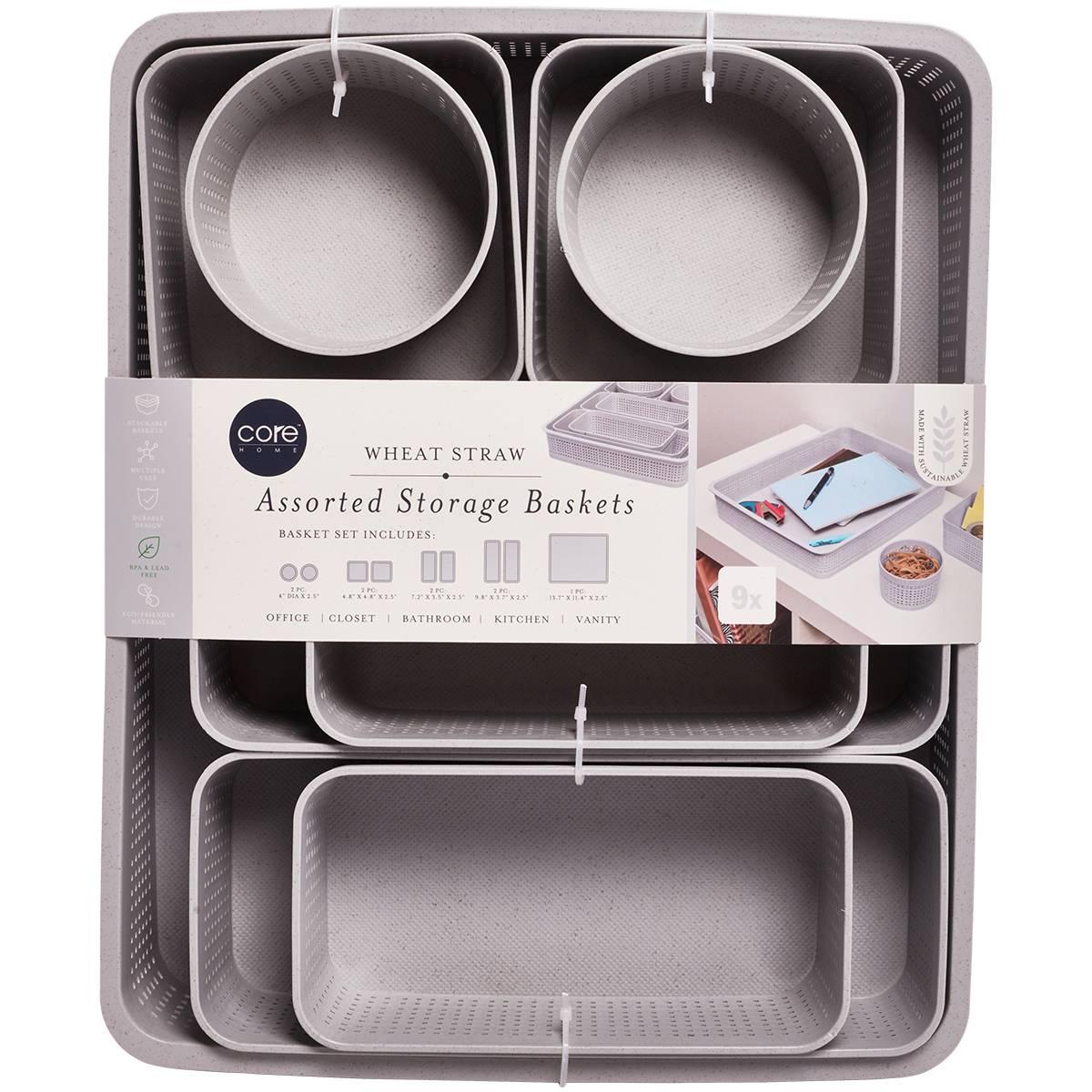 Click here for Core Home 9pc. Wheat Straw Baskets prices