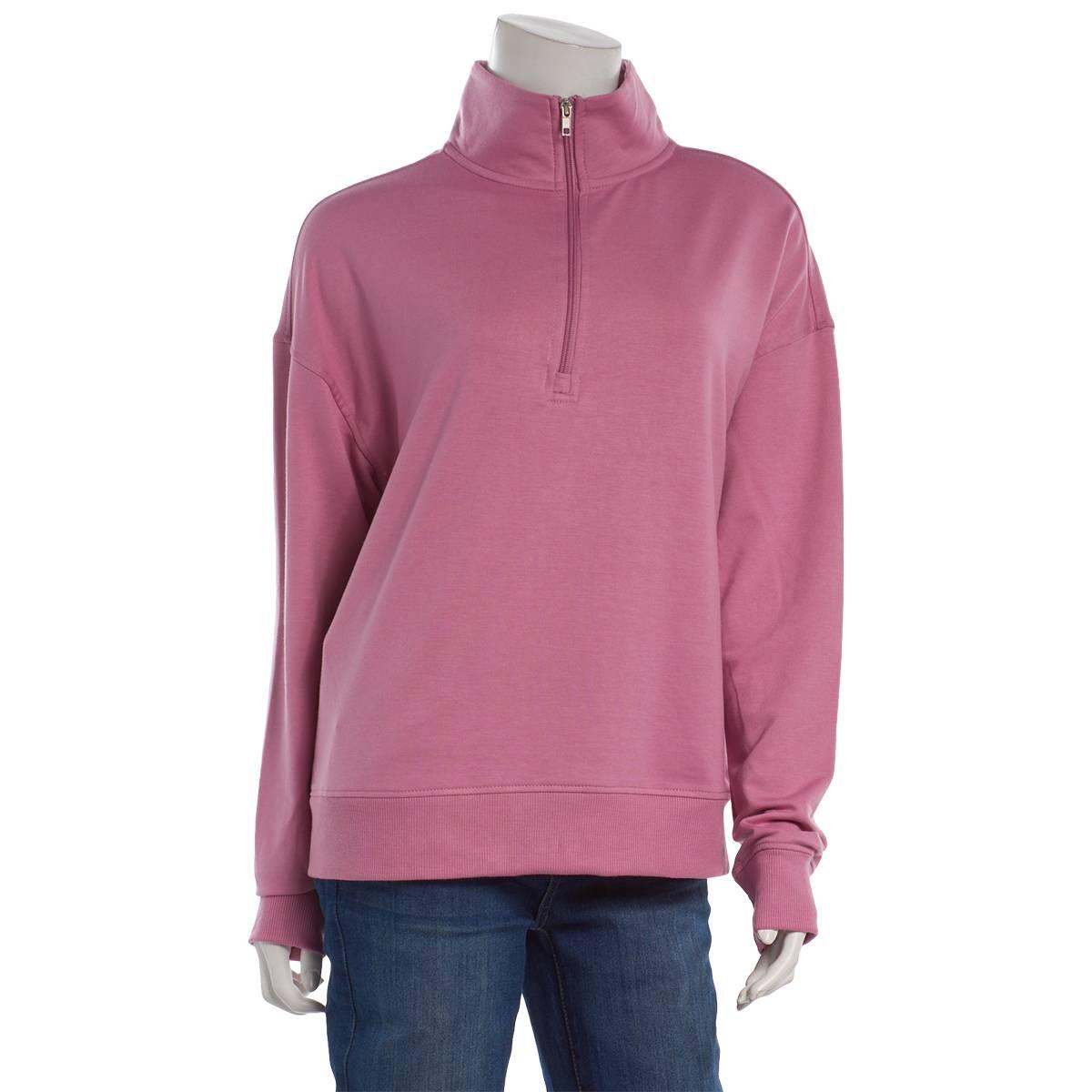 Click here for Womens Starting Point(R) French Terry 1/4 Zip Swea... prices