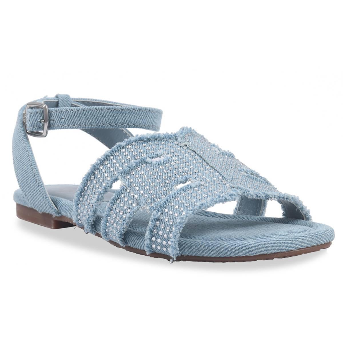 Sam Edelman Little and Big Girls Bella Bay Denim Bay Sandals - Denim