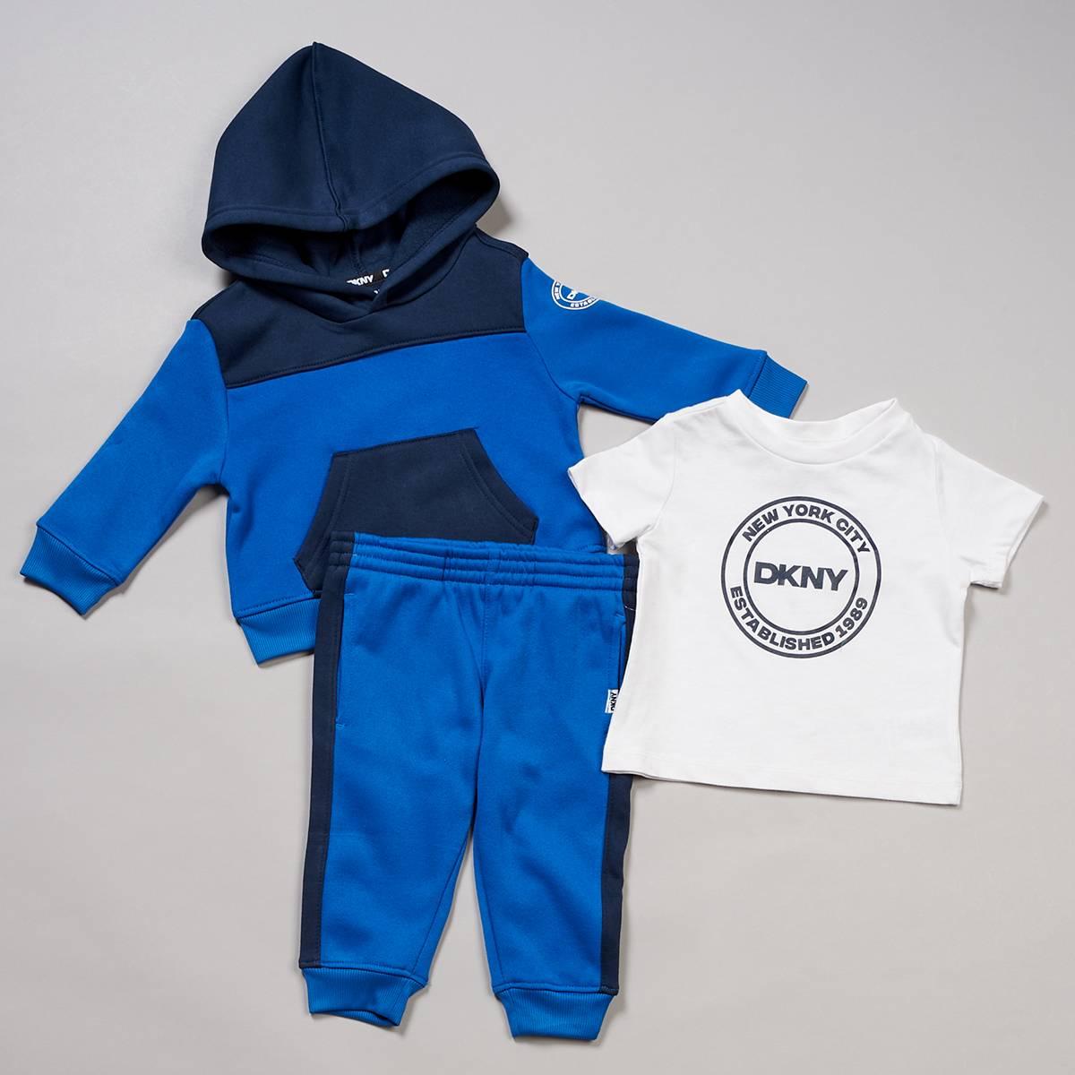 Click here for Baby Boy (12-24M) DKNY 3pc. Color Block Hoodie Tee... prices