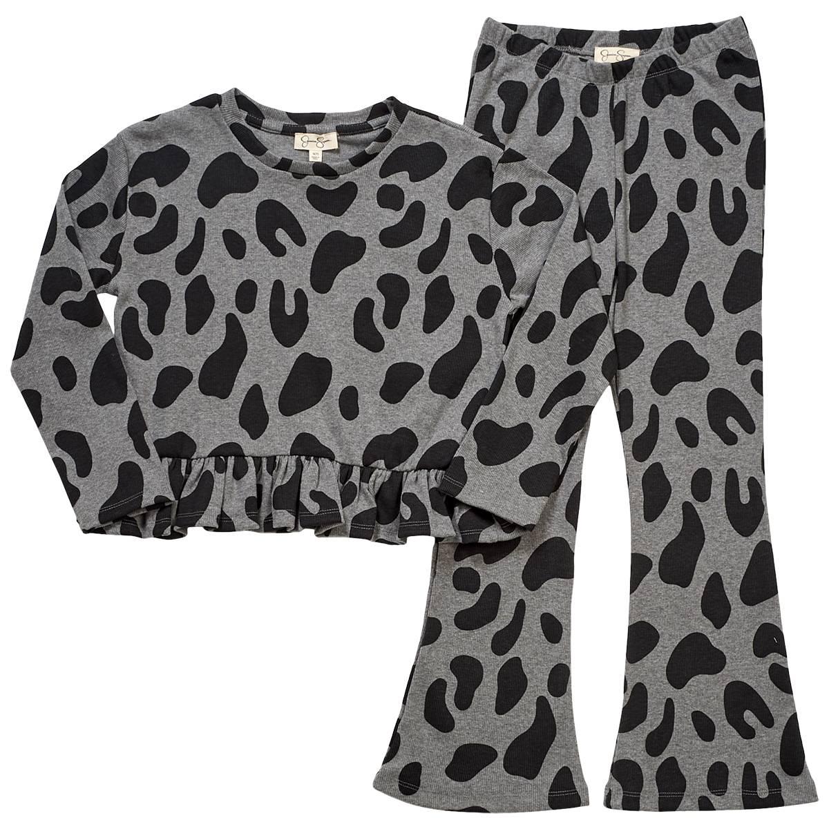 Click here for Girls (7-16) Jessica Simpson Leopard Top & Flare P... prices