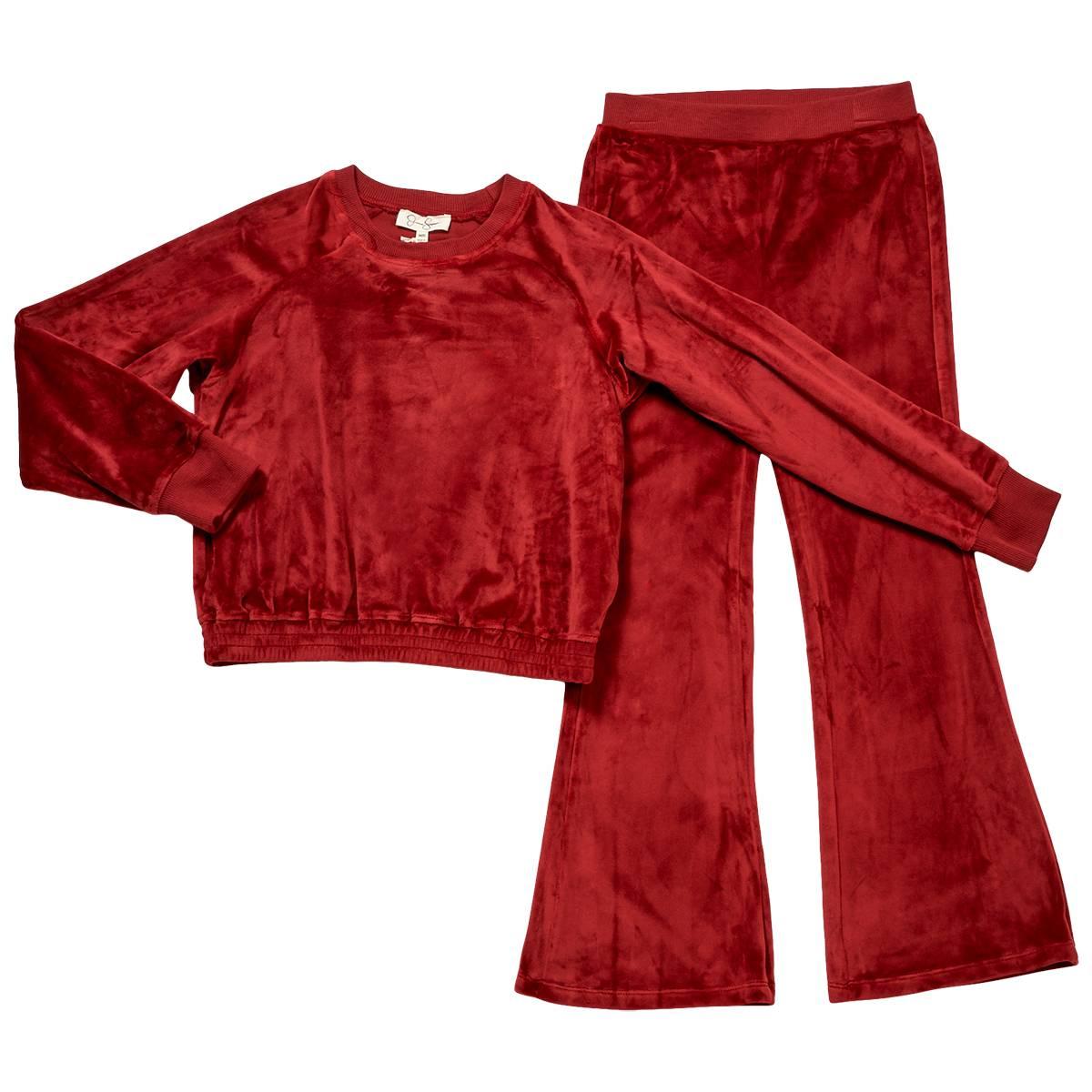 Click here for Girls (7-12) Jessica Simpson Solid Velour Top & Fl... prices