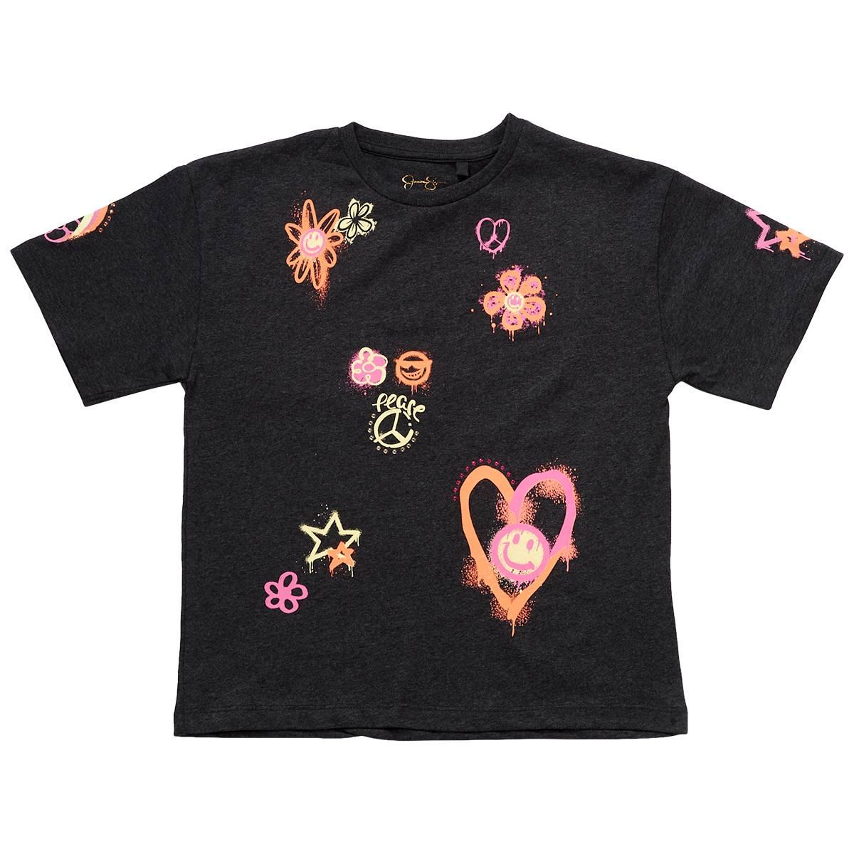 Click here for Girls (7-16) Jessica Simpson Short Sleeve Graffiti... prices