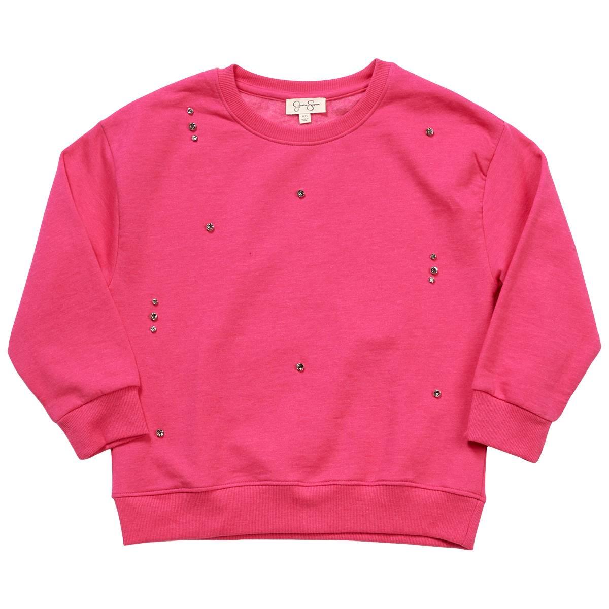 Click here for Girls (7-16) Jessica Simpson Solid Faux Gem Front... prices