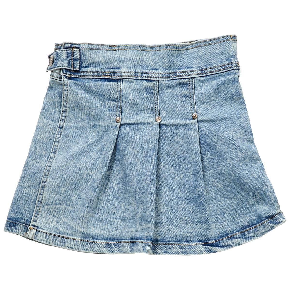 Click here for Girls (7-16) Jessica Simpson Pleated Denim Acid Wa... prices