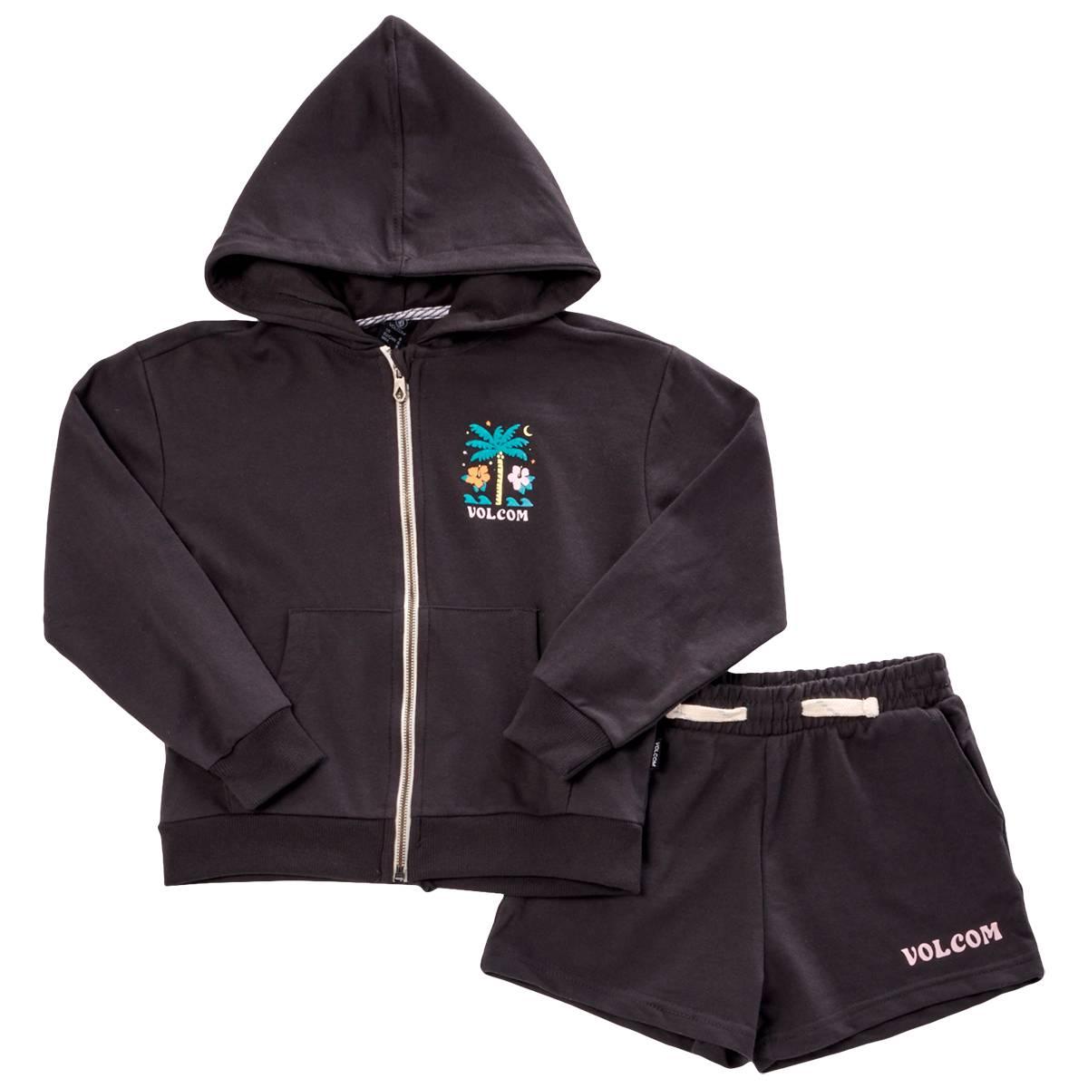 Click here for Girls (7-12) Volcom Zip Hoodie & Shorts Set prices