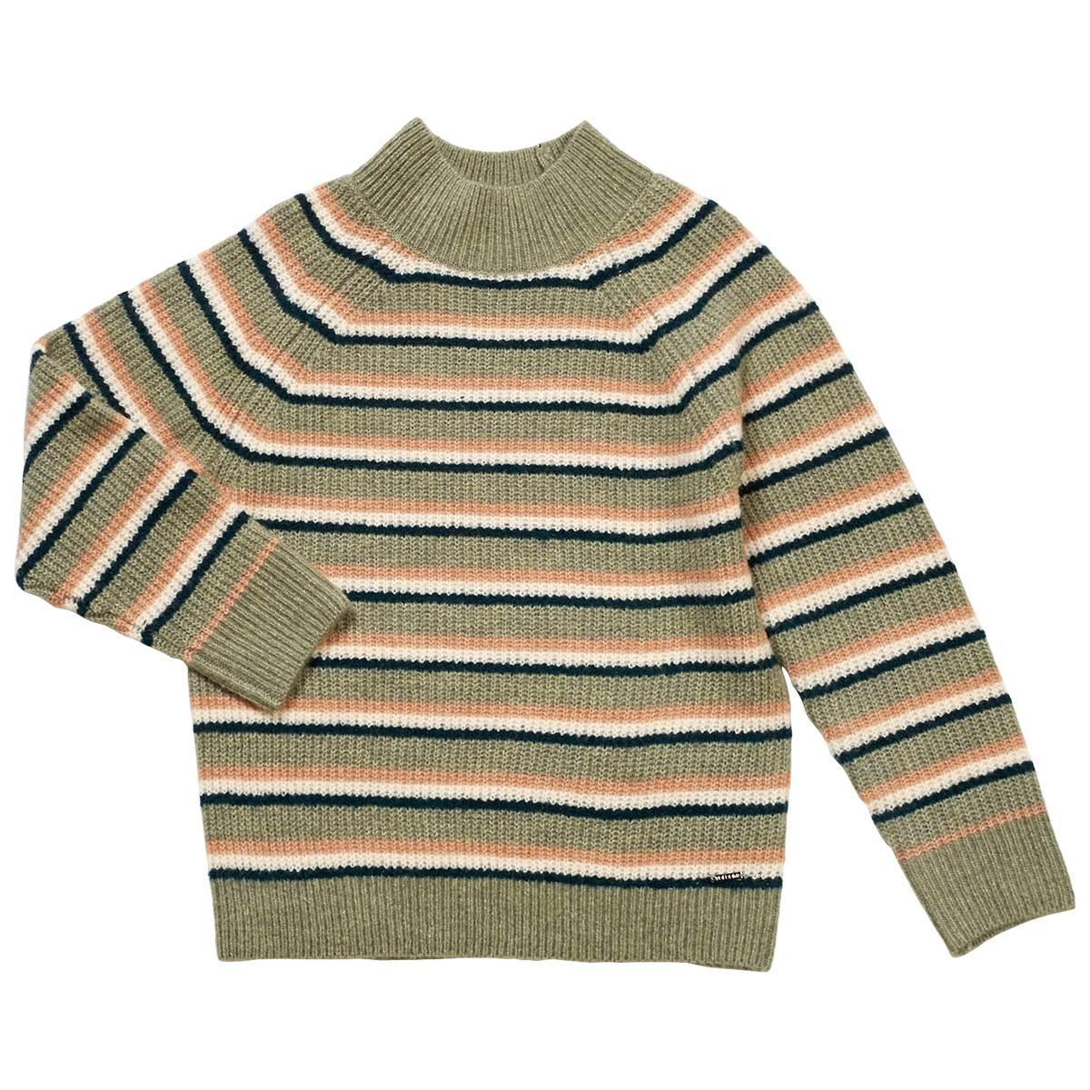 Click here for Girls (7-16) Volcom Mock Neck Stripe Knit Sweater prices