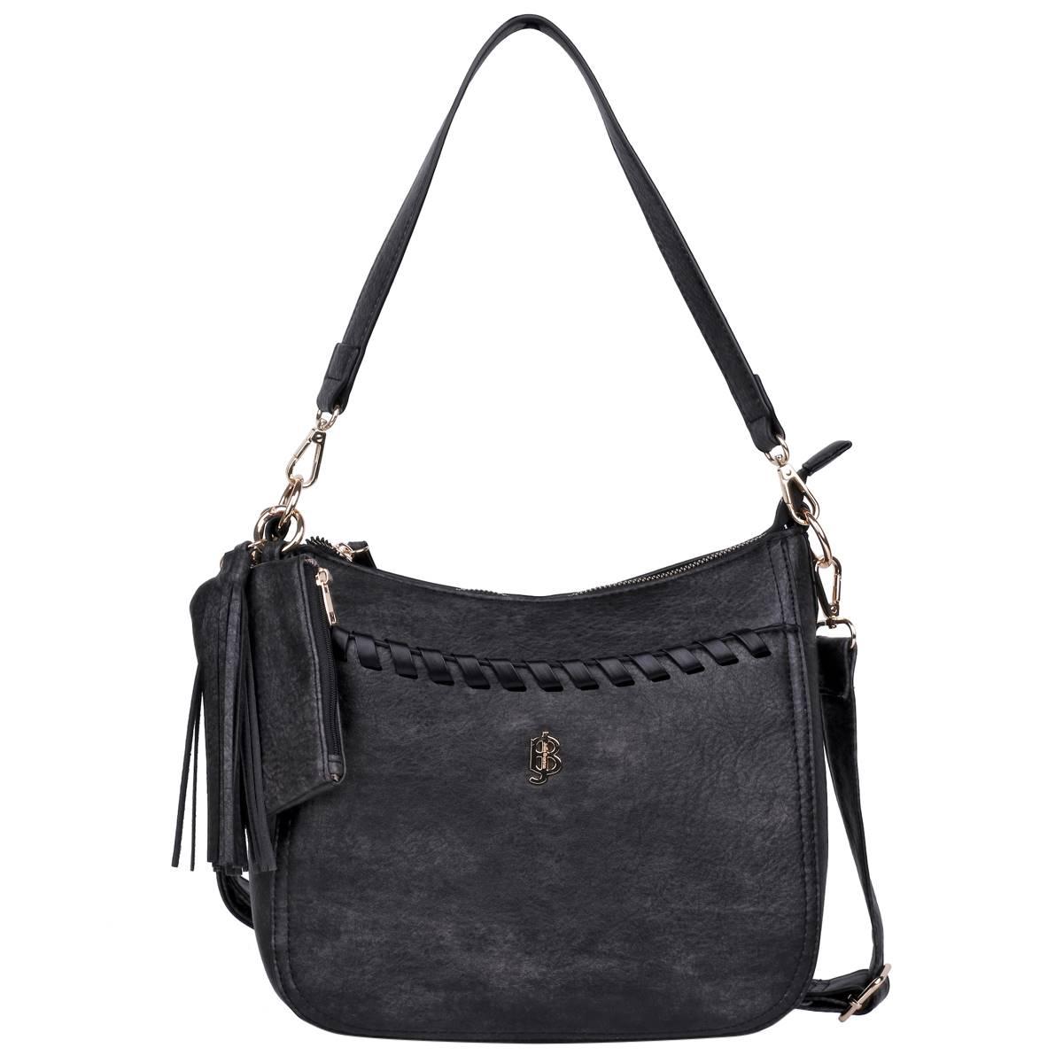 Click here for Buxton Whip Stitch Vegan Leather Crossbody prices