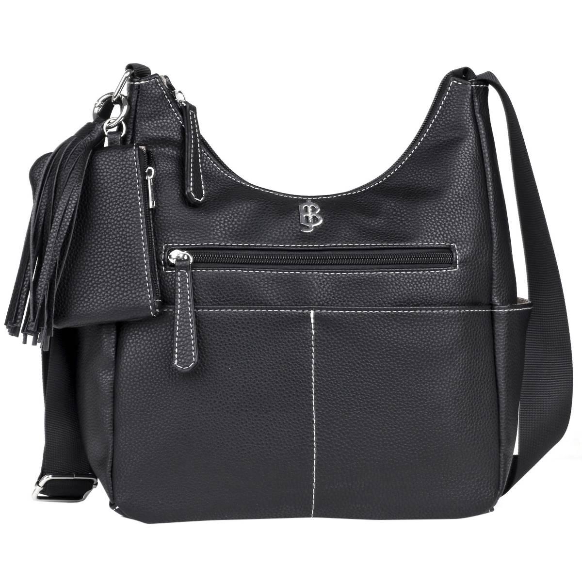 Buxton Pebble Vegan Leather Organization Hobo