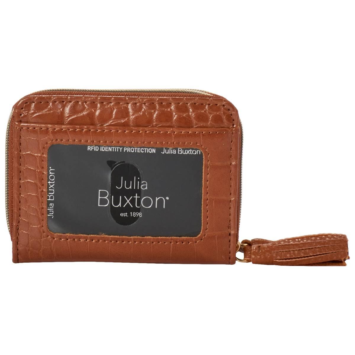Womens Buxton Wizard Wallet - Camel Croc