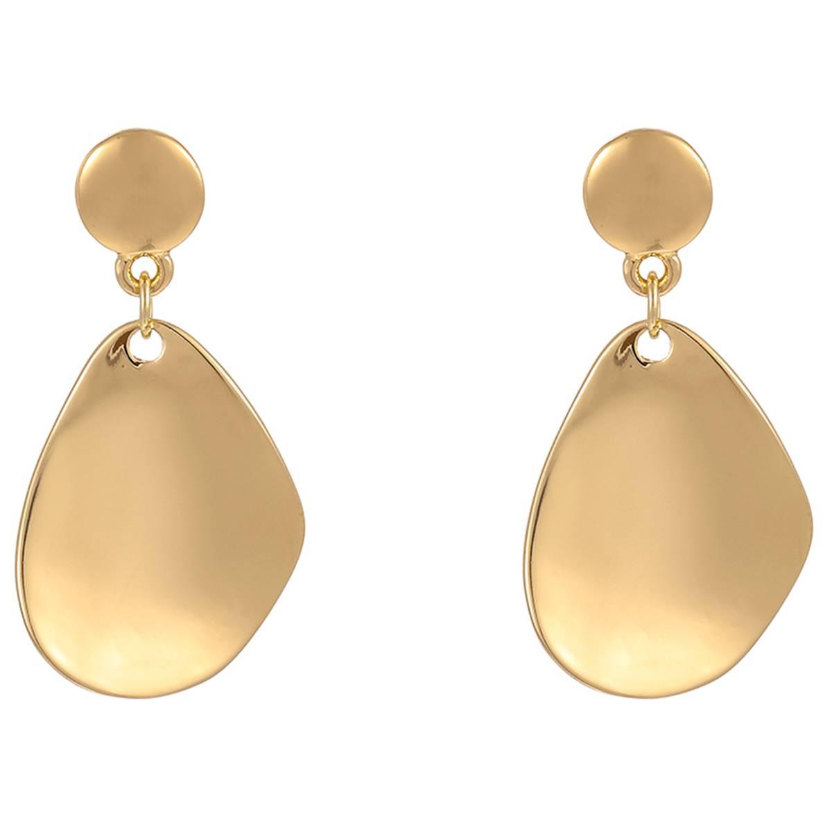 Click here for Design Collection Gold-Tone Organic Drop Earrings prices
