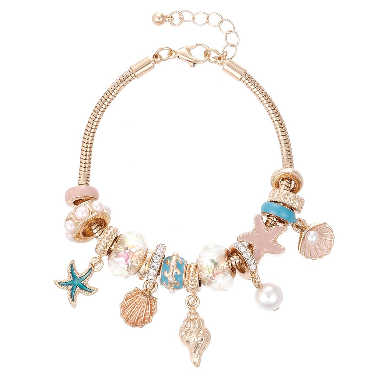 Click here for Beautiful Blessings Starfish/Shell/Conch Charm Bra... prices