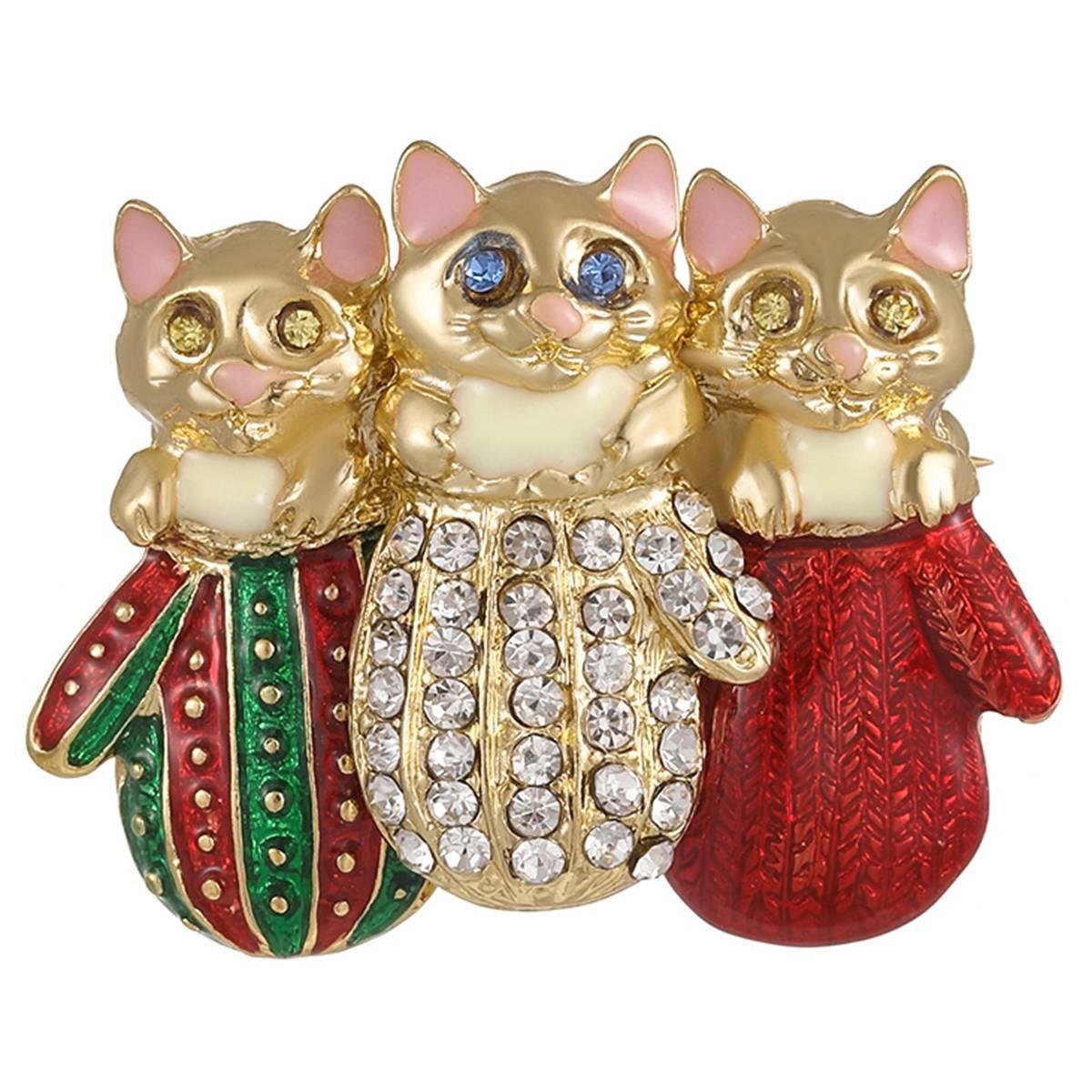 Click here for Triple Cat in Mittens Pin prices