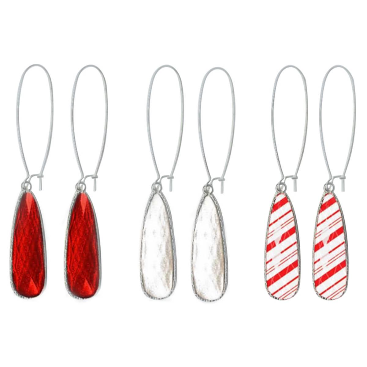 Click here for Christmas Motif Trio Drop Earrings prices