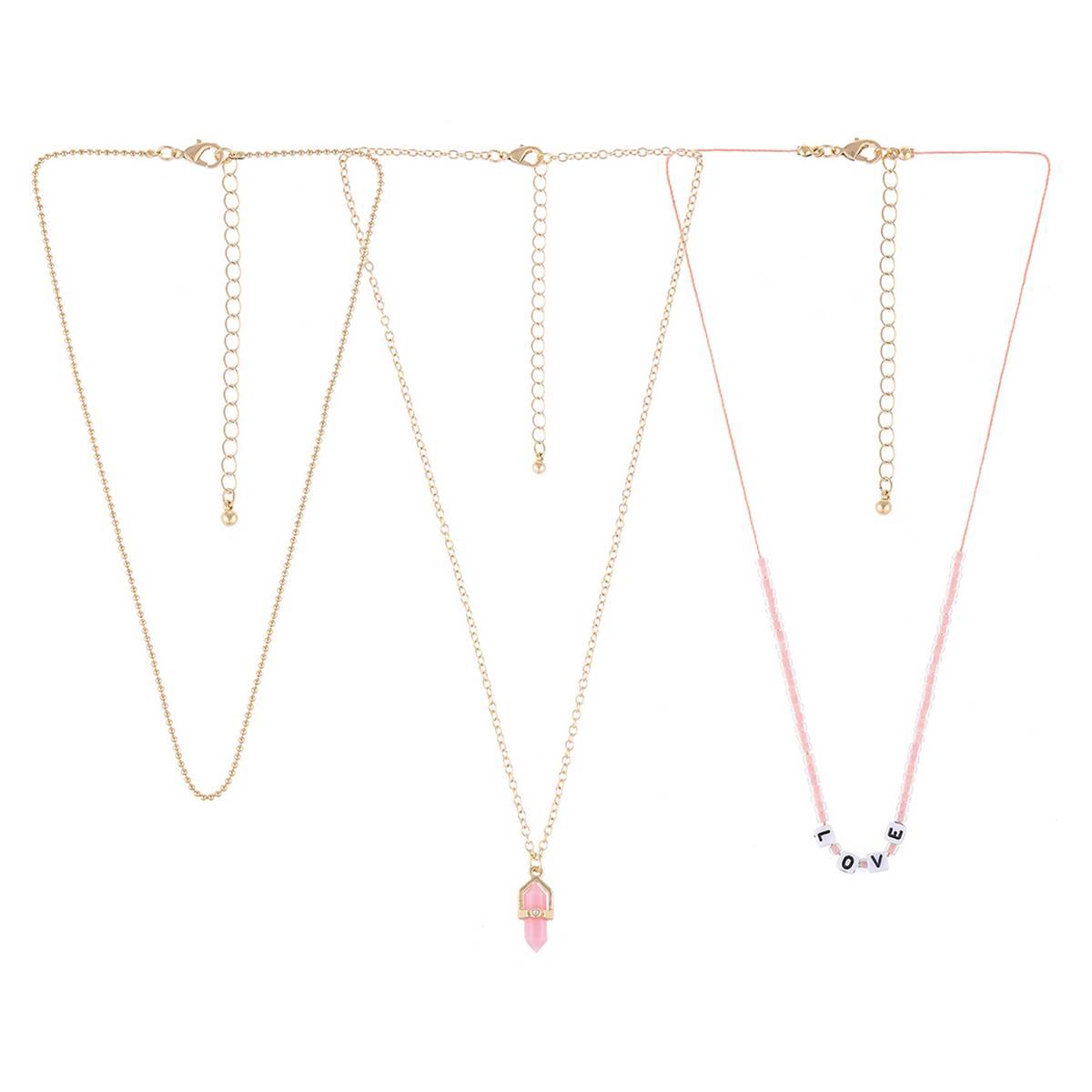 Click here for Ashley 3pc. Layered Necklace Set prices