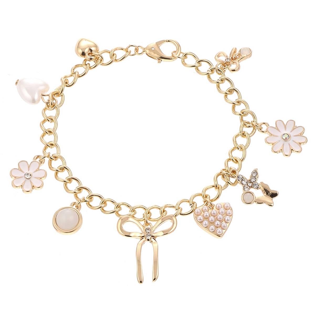 Click here for Ashley by Ashley Cooper(tm) Coquette Charm Bracele... prices