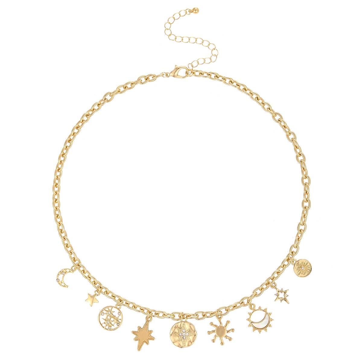 Click here for Ashley Gold-Tone Celestial Charm Necklace prices