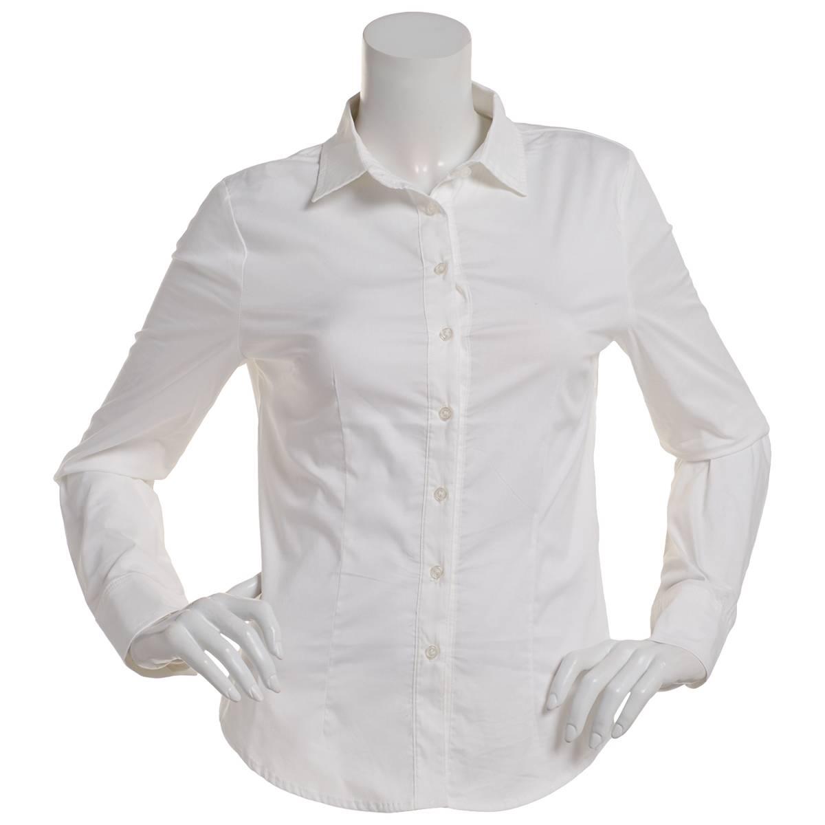 Click here for Juniors Love Tree Poplin Fitted Casual Button Down prices