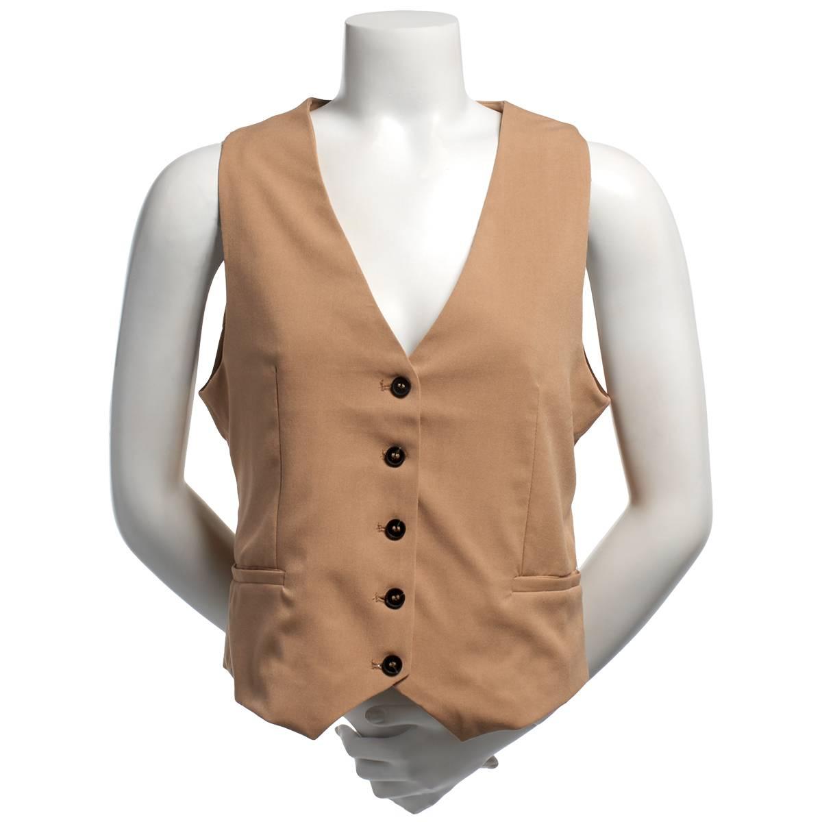 Click here for Juniors Love Tree Solid Button Front Vest prices
