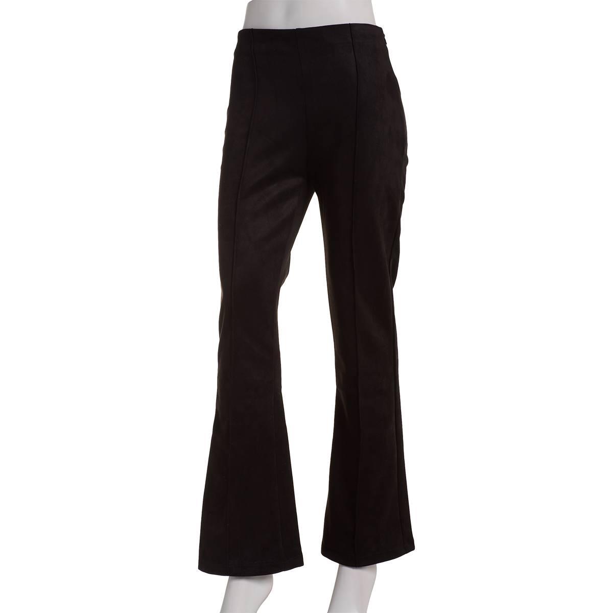 Click here for Juniors Love Tree Stretch Seude Pleat Front Flare... prices