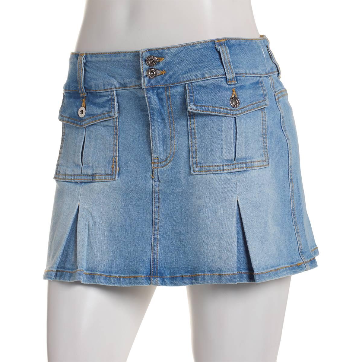 Click here for Juniors Love Tree Pleated Denim Cargo Skirt prices