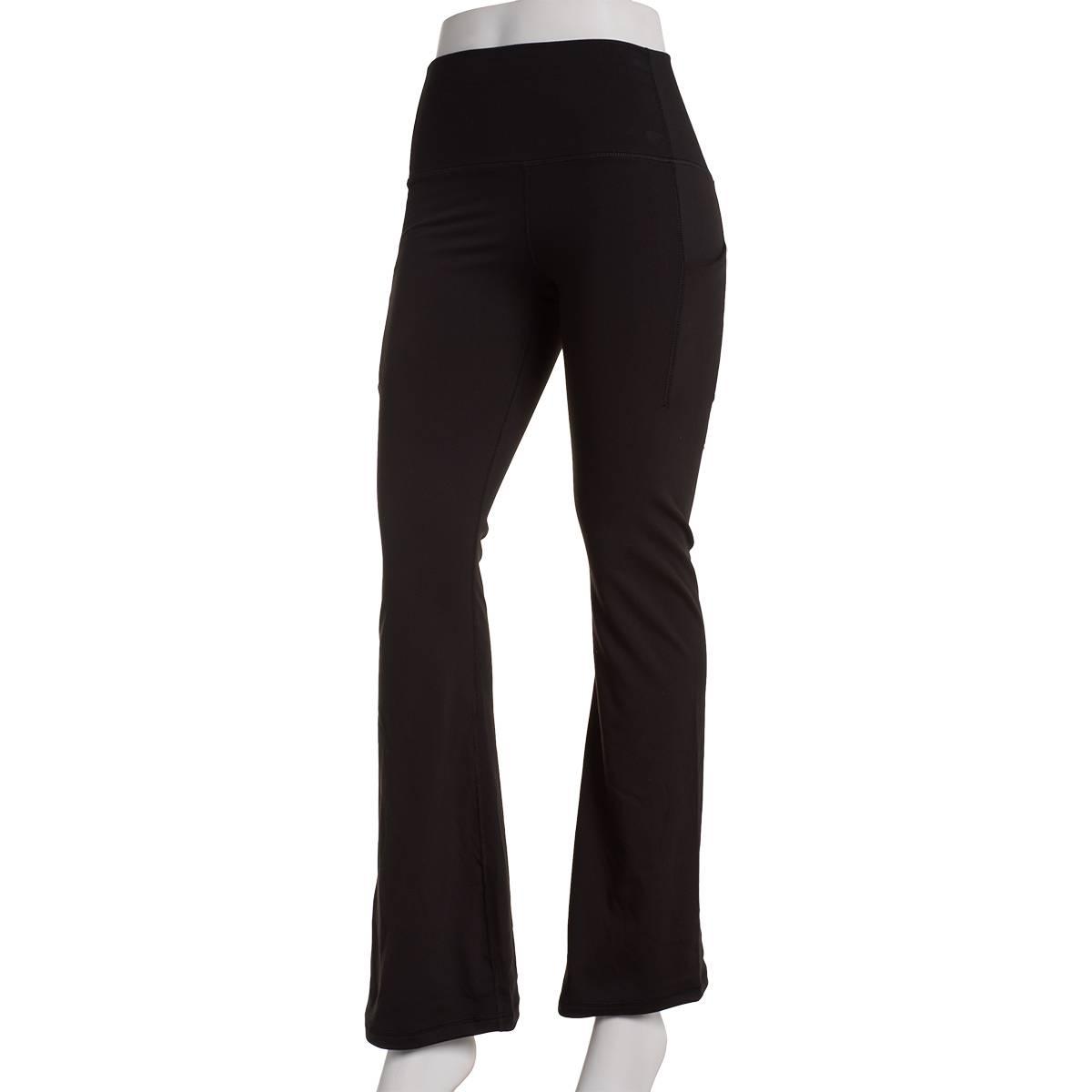 Click here for Juniors Love Tree Wide Waistband Flare Leggings wi... prices