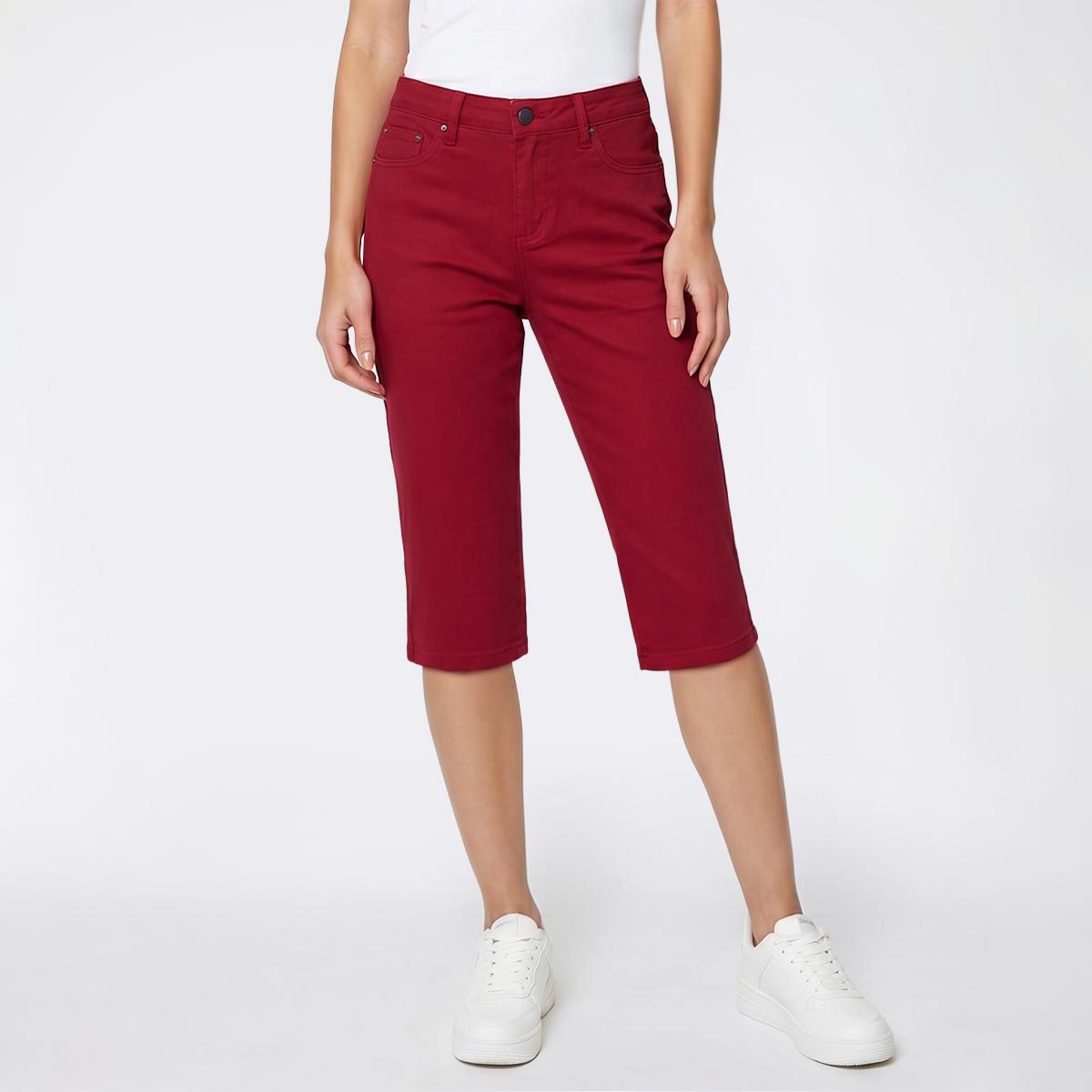 Click here for Petite Tailormade 5 Pocket 14in. Capris prices