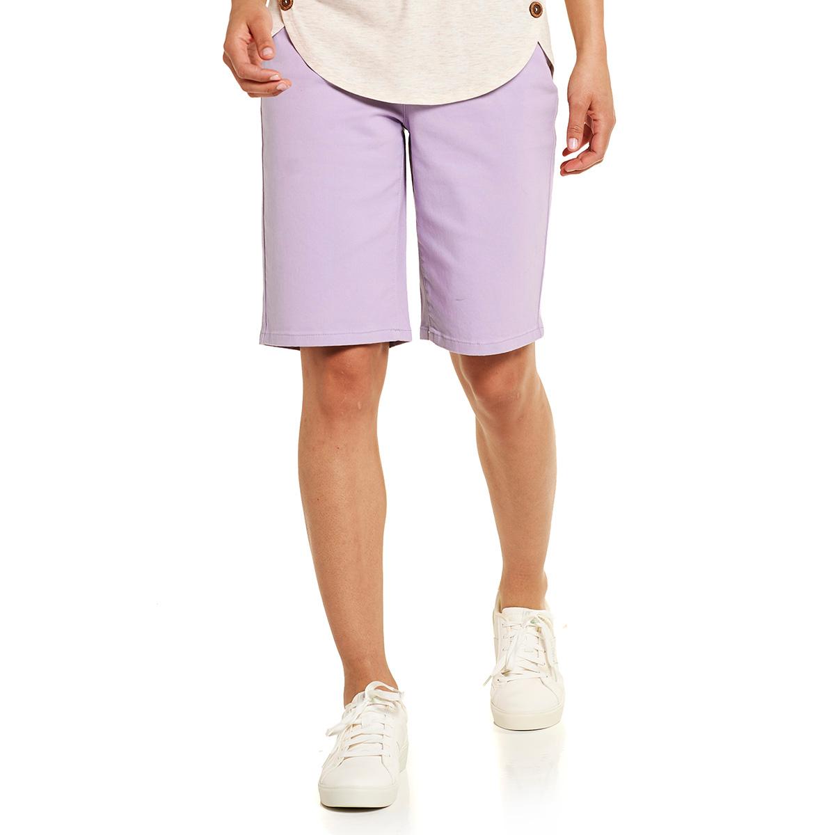 Click here for Womens Tailormade 5 Pocket Solid Bermuda Shorts prices