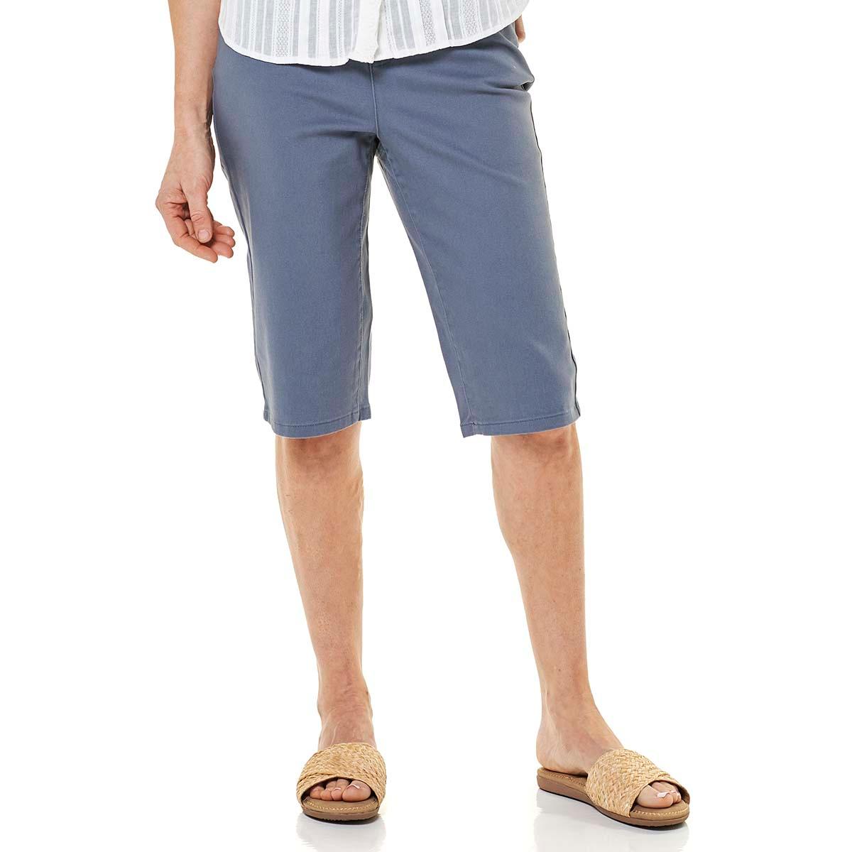 Click here for Womens Tailormade 5 Pocket Solid Bermuda Shorts prices