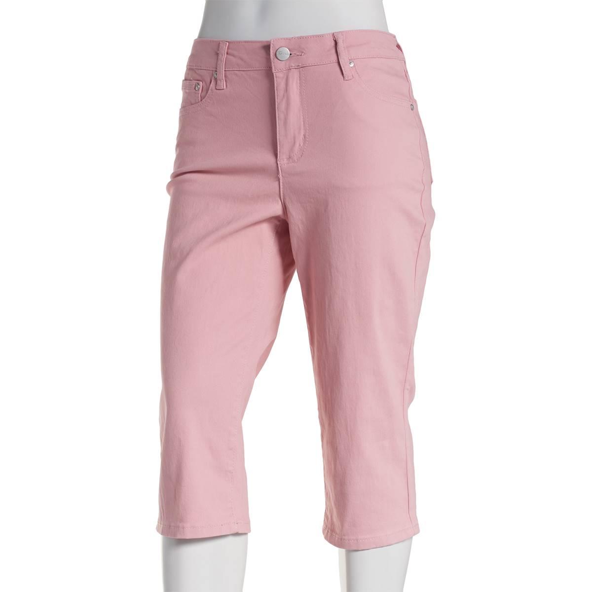 Click here for Petite Tailormade 5 Pocket Solid Capri Pants prices