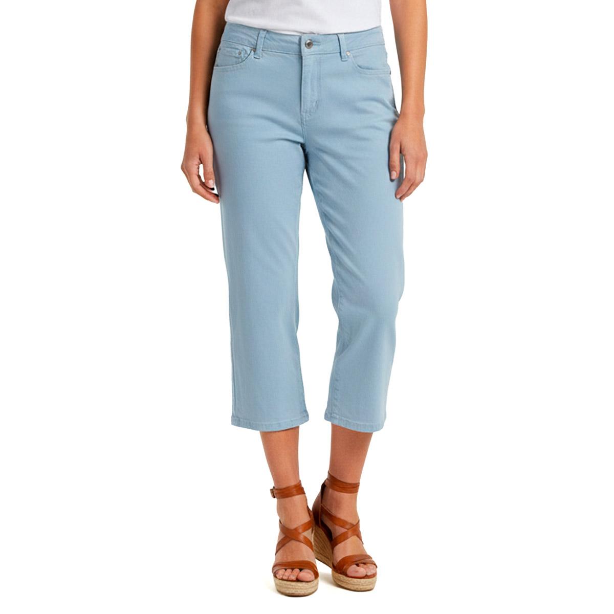 Click here for Petite Tailormade 5 Pocket Solid Capris prices