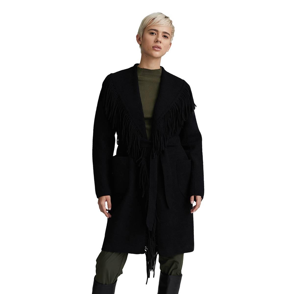 Click here for Womens NVLT Wrap Front Coatigan with Fringe prices