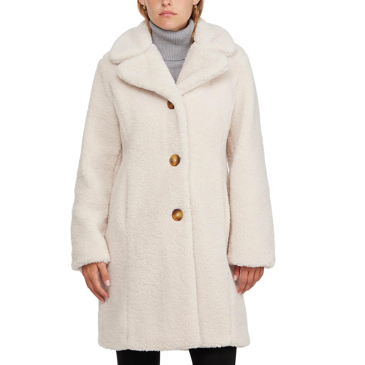 Click here for Womens Ellen Tracy Sherpa Teddy Faux Fur Coat prices