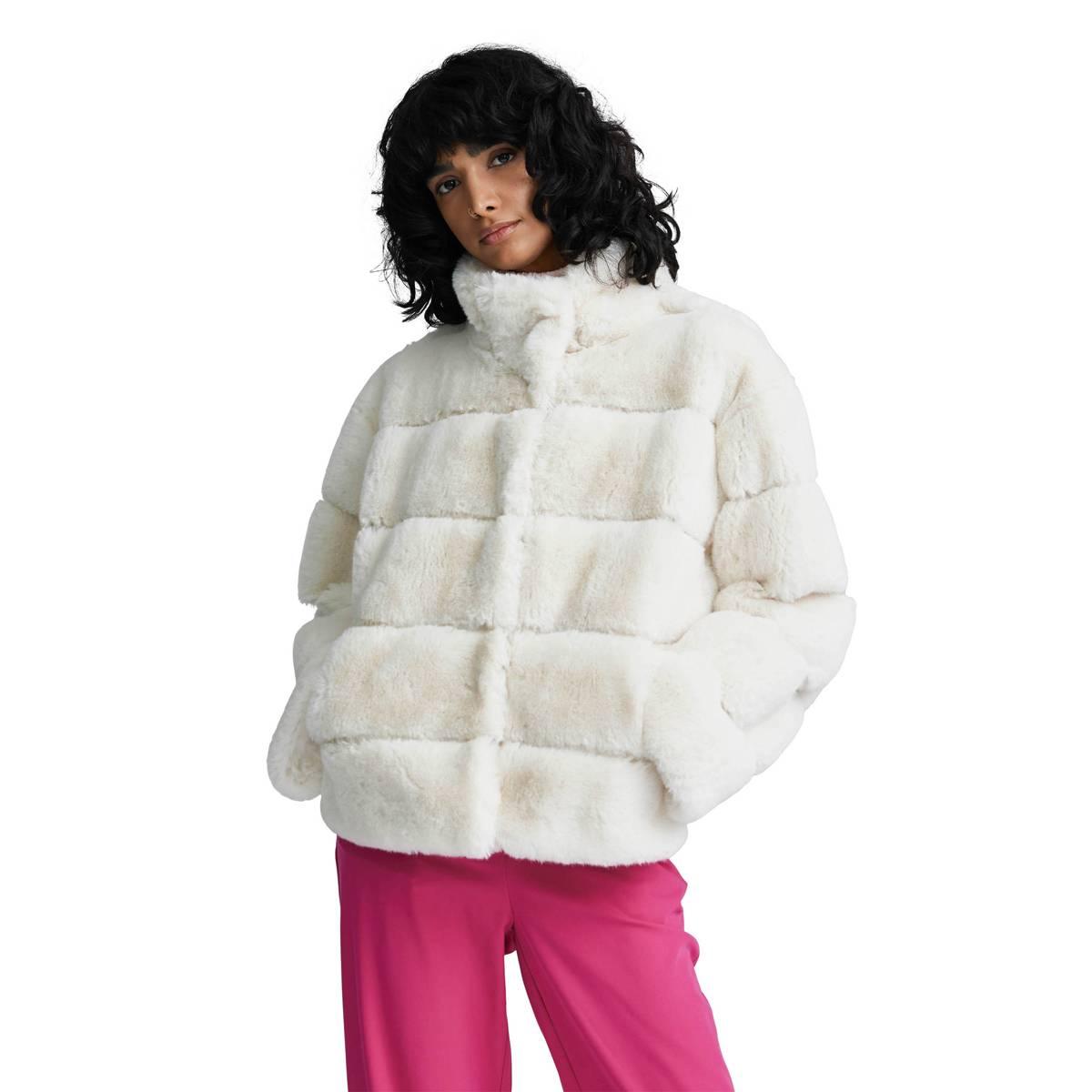 Click here for Womens NVLT Eva Short Faux Fur Coat prices