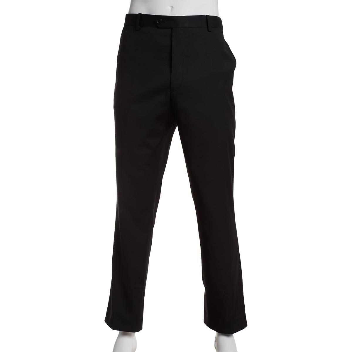 Click here for Mens Adolfo Solid Portly Suit Pants - Black prices