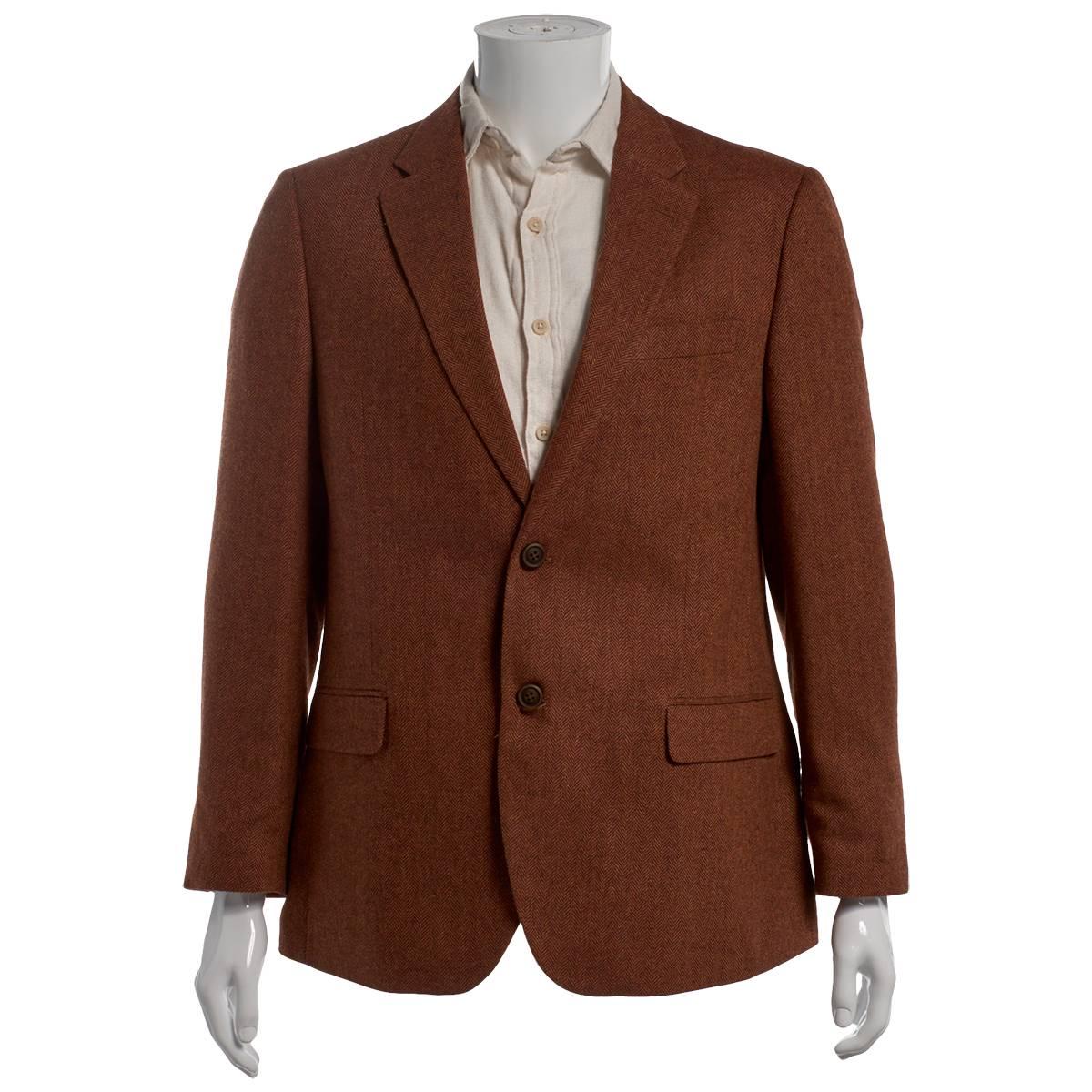 Mens Nautica Rust Herringbone Suit Jacket